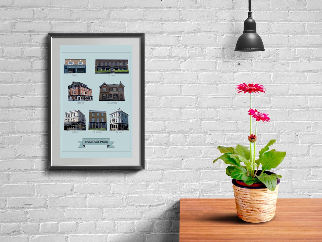 The Pubs of Balham - Print - Etsy UK