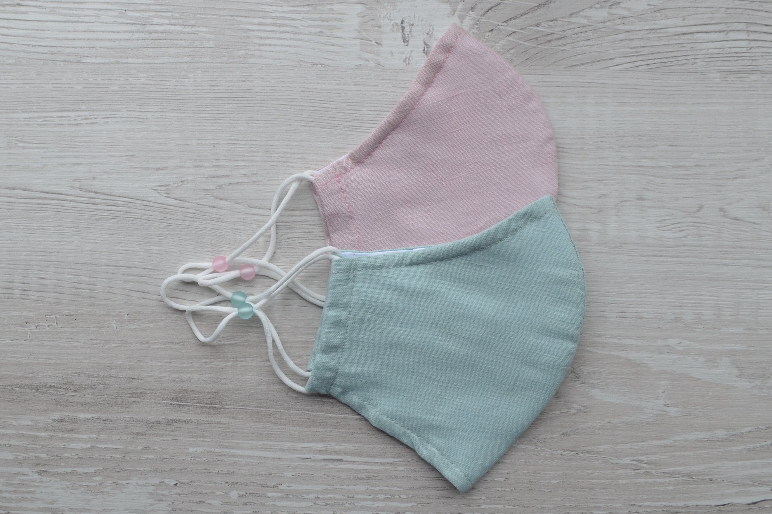 Premium Linen Face Mask, With Filter Pocket. Three Layer Autumn Fall ...