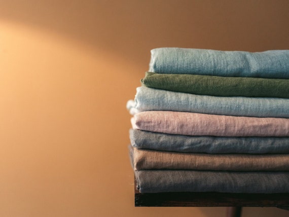 Linen Fabric by Yard or Meter. 100% Stonewashed Linen 145cm or - Etsy