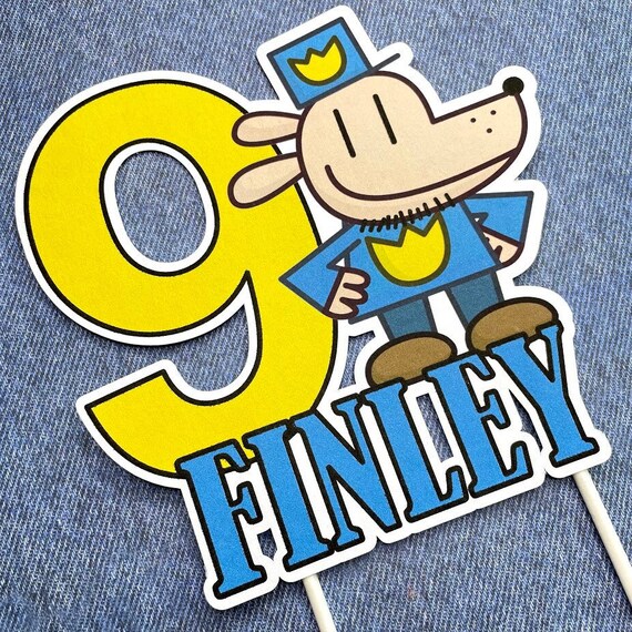 Dog Man Cake Topper Dog Man Birthday Dog Man Birthday | Etsy