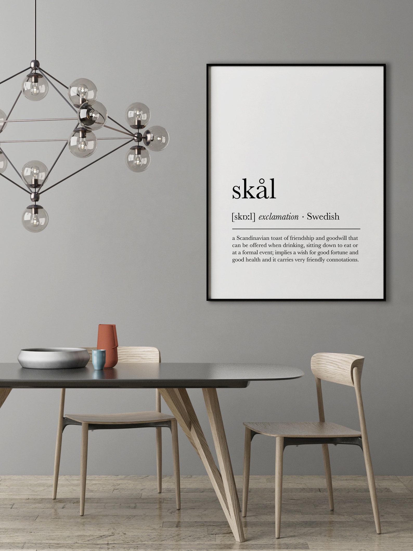 Skal Definition Print Nordic Art Print Scandinavian Poster - Etsy UK