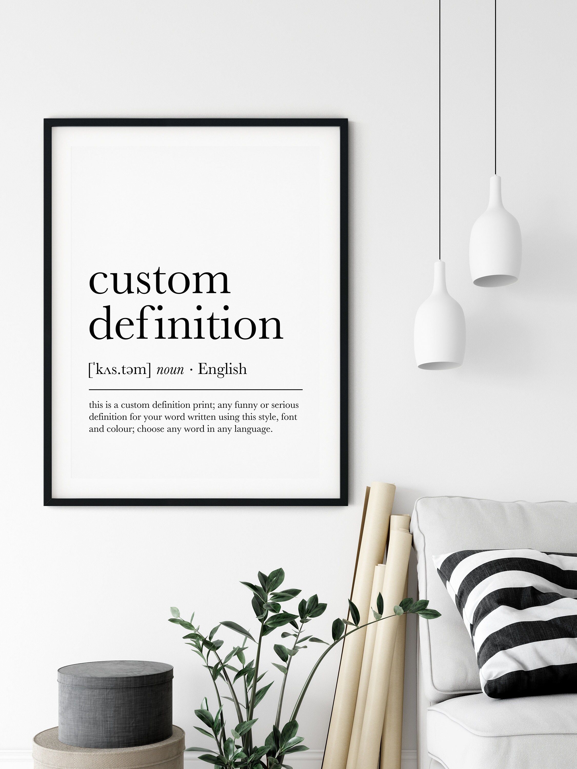 Custom Definition Print Dictionary Artwork Custom Word - Etsy UK