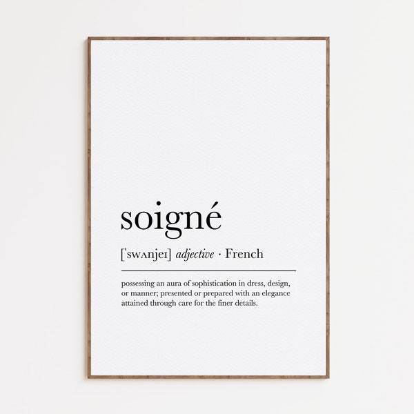 French Word Print - Etsy