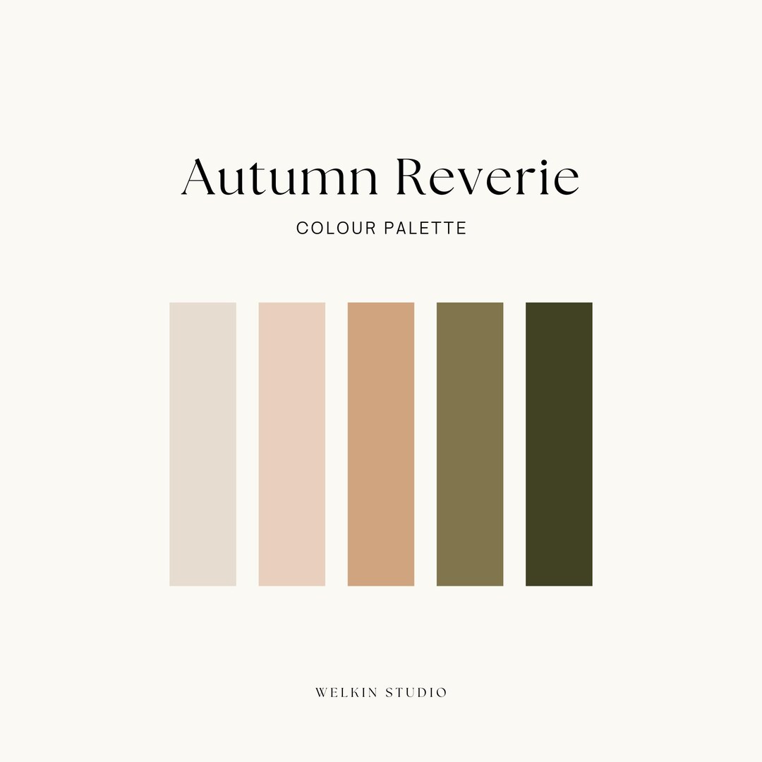 Autumn Reverie Brand Colour Palette, Brand Identity HEX Colours ...