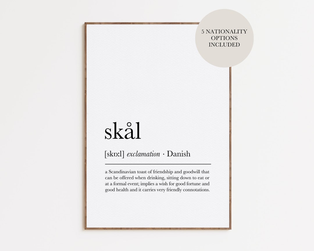 Skal Definition Print, Nordic Art Print, Scandinavian Poster, Scandi ...