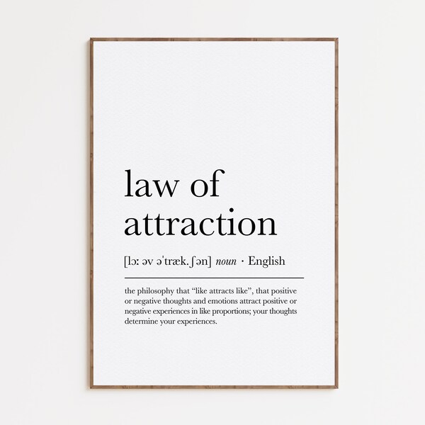 Law of Attraction - Etsy