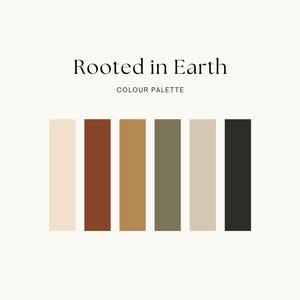 Rooted in Earth Brand Colour Palette, Brand Identity HEX Colours ...