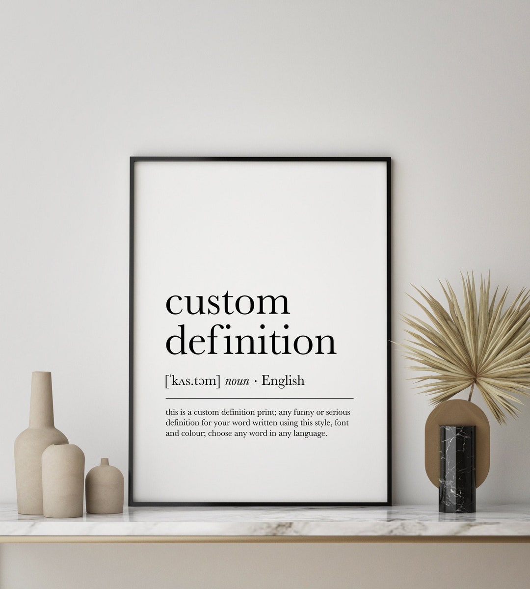 Custom Definition Print, Dictionary Artwork, Custom Word Print, Word ...