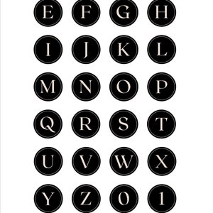 36 Letters and Numbers Instagram Stories Highlight Covers, Minimal ...