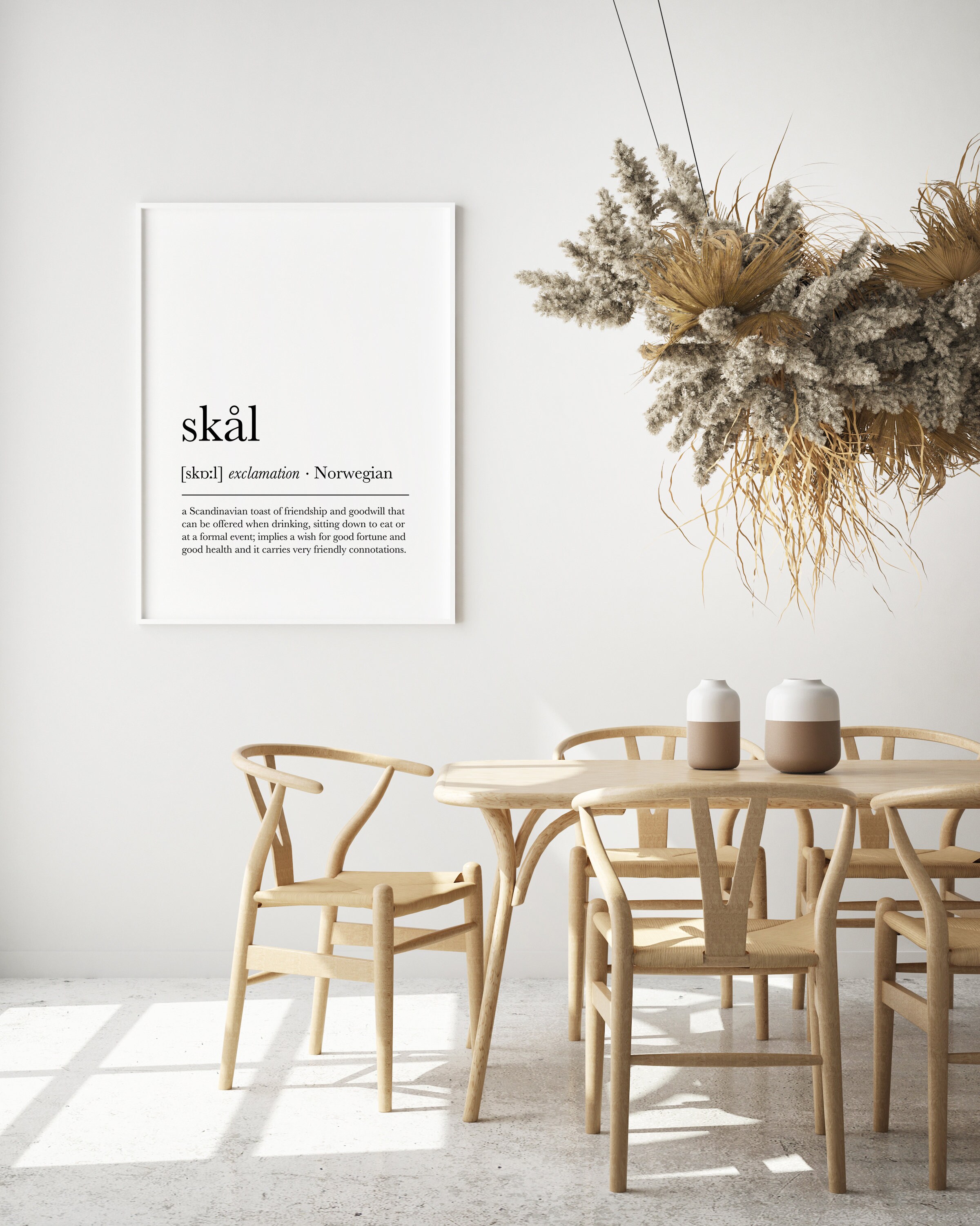 Skal Definition Print Nordic Art Print Scandinavian Poster - Etsy