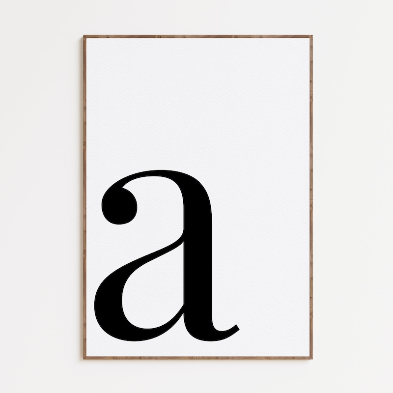 Initial Poster - Etsy