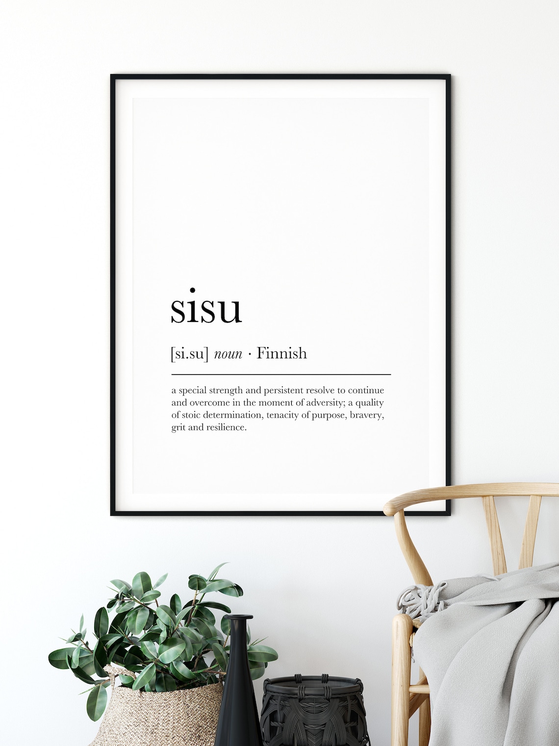 Sisu Definition Print Dictionary Artwork Scandinavian Art | Etsy