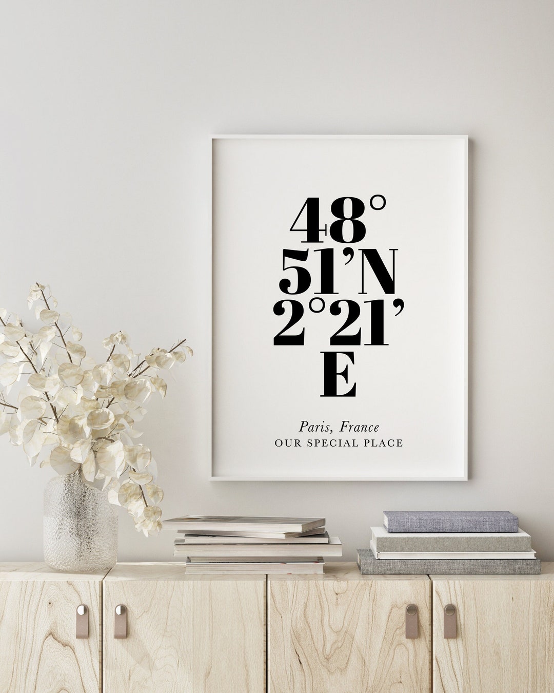 Custom Coordinates Print Custom Location Coordinates Poster - Etsy