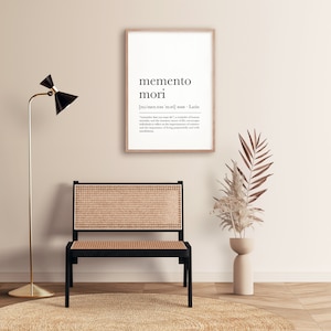 Memento Mori Definition Print, Dictionary Artwork, Latin Word ...