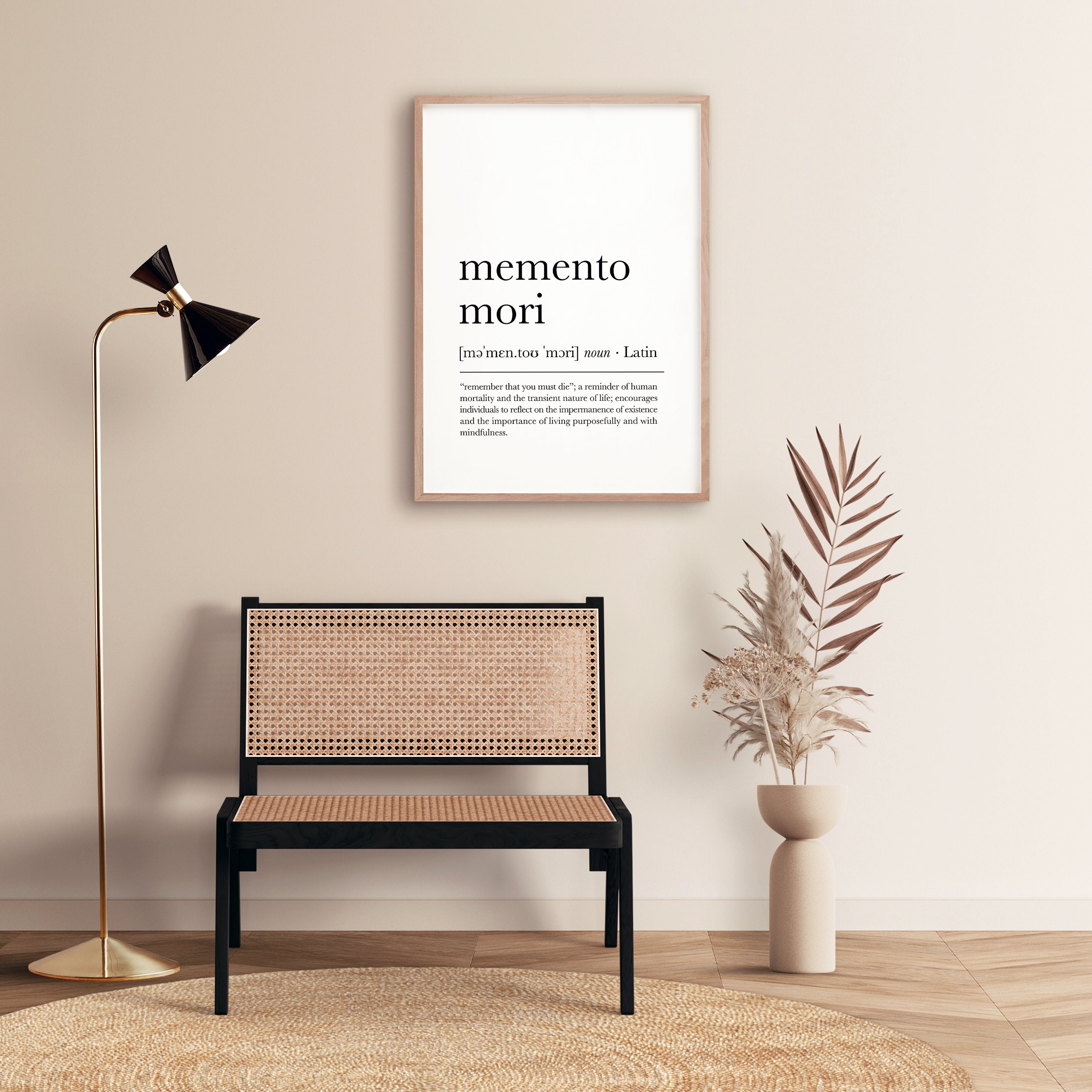 Memento Mori Definition Print, Dictionary Artwork, Latin Word ...