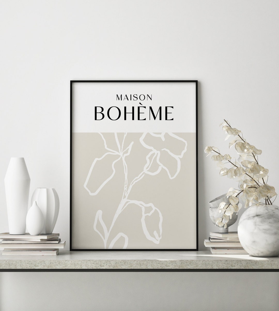 Bohemian Print, Galerie Boheme, Boho Museum Poster, Boheme Print ...