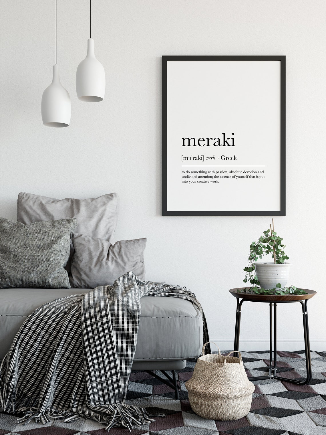 Meraki Definition Print Greek Word Definition Print | Etsy