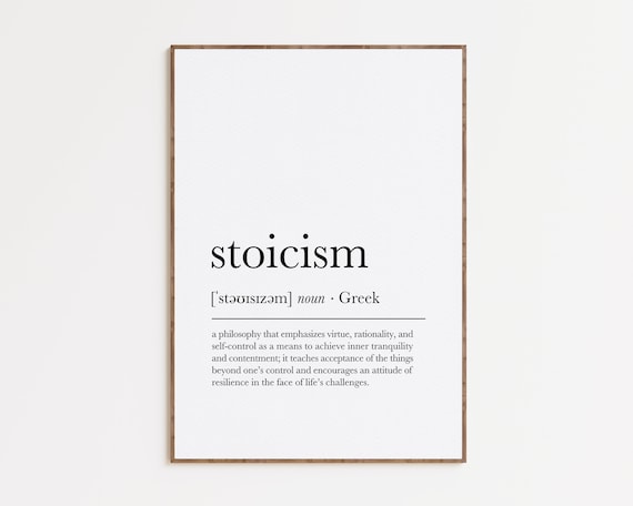 Stoicism Meaning Courage, Temperance, Justice, Wisdom By Roger
