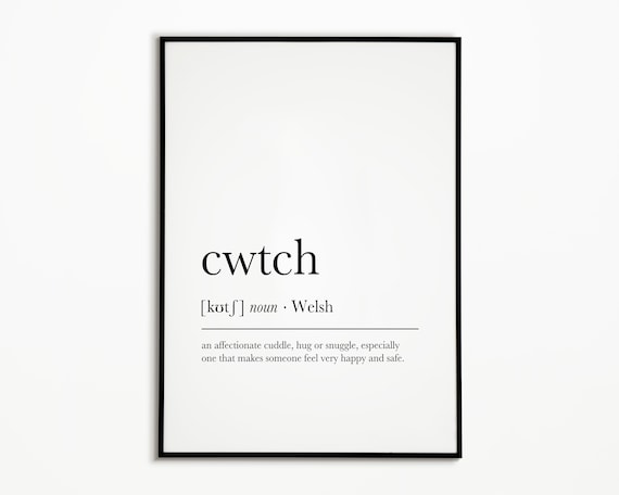 Cwtch Definition Print Nordic Print Digital Download Printable Wall Art ...