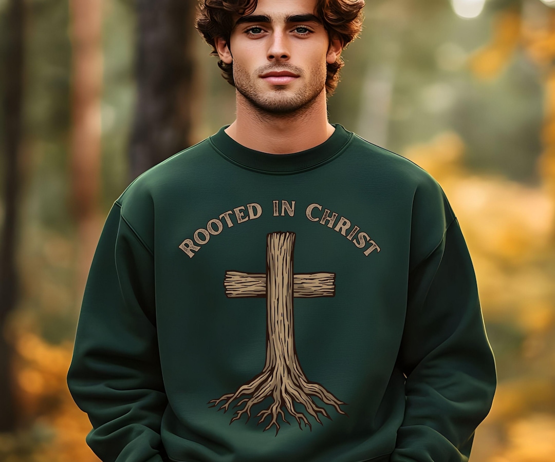 Rooted in Christ PNG, Rustic Cross With Roots, Faith Based Design ...