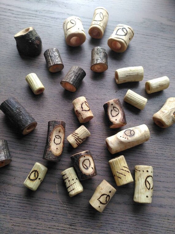 Wooden Dreadlock Beads