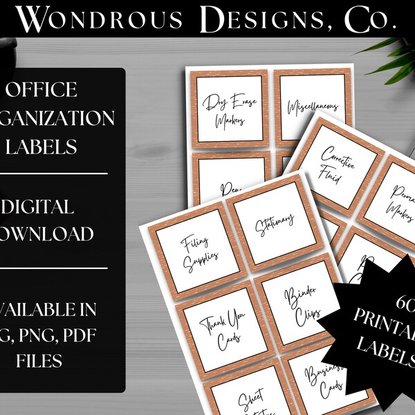 Home Office Organization - Etsy