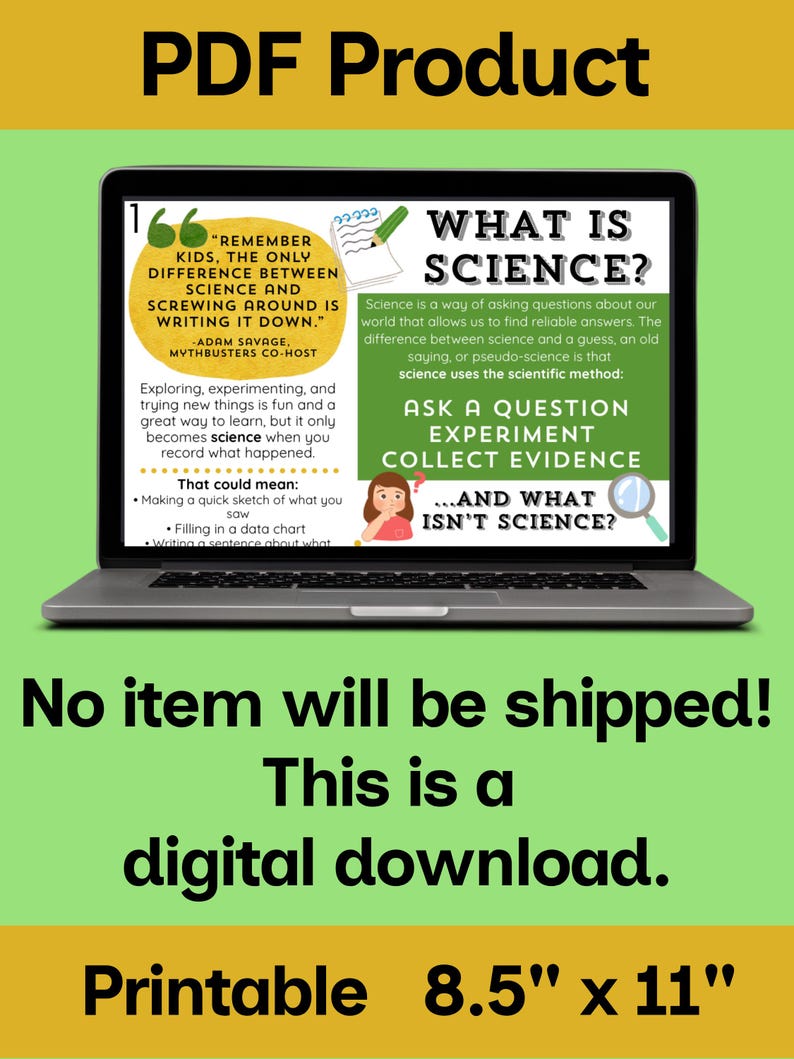 Scientific Method Unit & Experiment Planner | 10-page STEM Notebook PDF ...