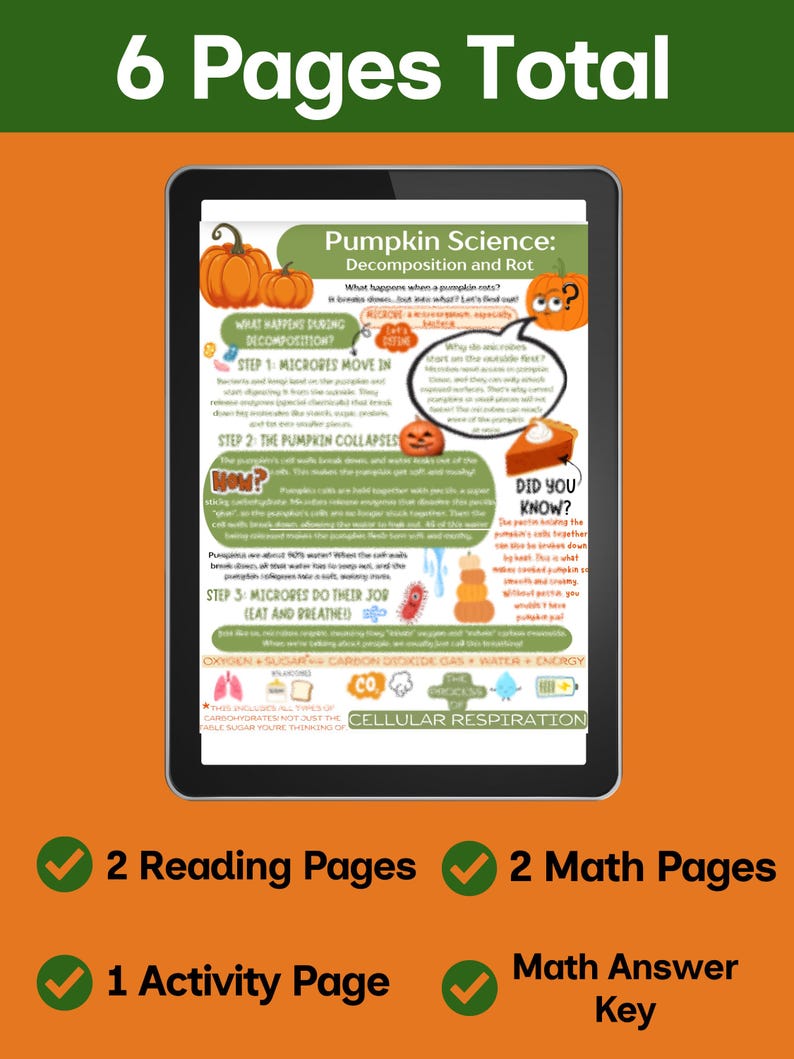 Pumpkin Science Activity | Fall STEM Decomposition Experiment ...