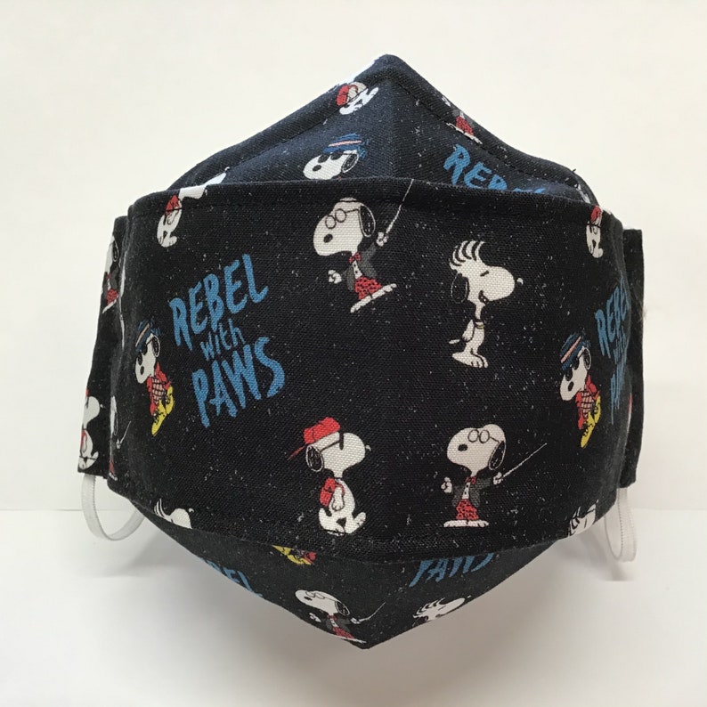 Snoopy 3D Origami Face Mask Anti-fog Adjustable Removable | Etsy