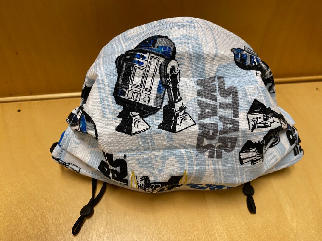 R2-D2 Star Wars Face Mask Classic 3 Layers, Adjustable Nose Bridge ...