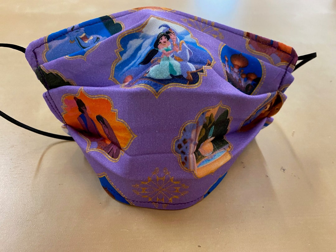 Aladdin Face Mask Disney 3 Layer Washable - Etsy