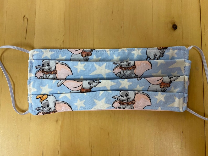 Dumbo Face Mask 3 Layers Adjustable Nose Bridge & Ear - Etsy
