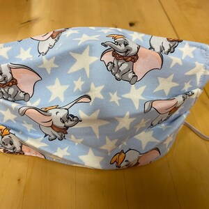 Dumbo Face Mask 3 Layers Adjustable Nose Bridge & Ear - Etsy