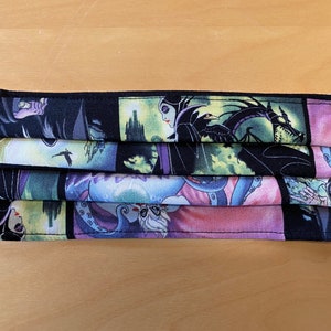 Disney Villains Face Mask - Ursula-maleficent-evil Queen -3 Layers ...