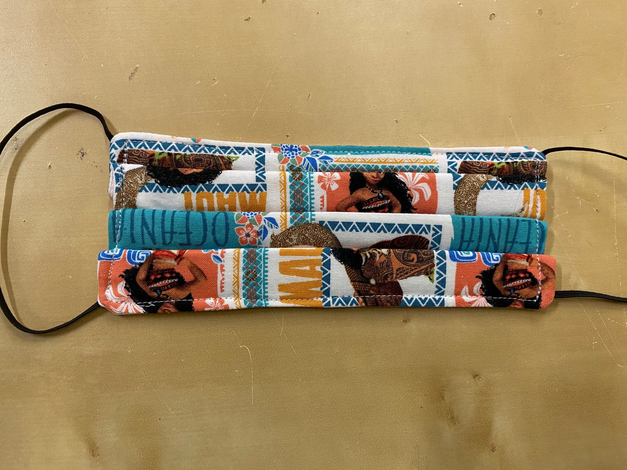 Moana Face Mask Disney 3 Layer Washable - Etsy