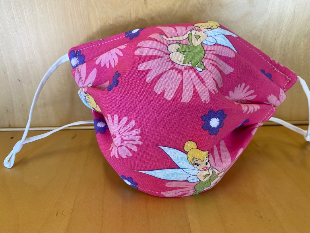 Tinkerbell and the Sunflower Face Mask 3 Layers, Adjustable Nose Bridge ...