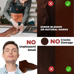European Leather Work Oil Tanned Waxy Finish Leather 5-6 Oz (2-2.4mm ...