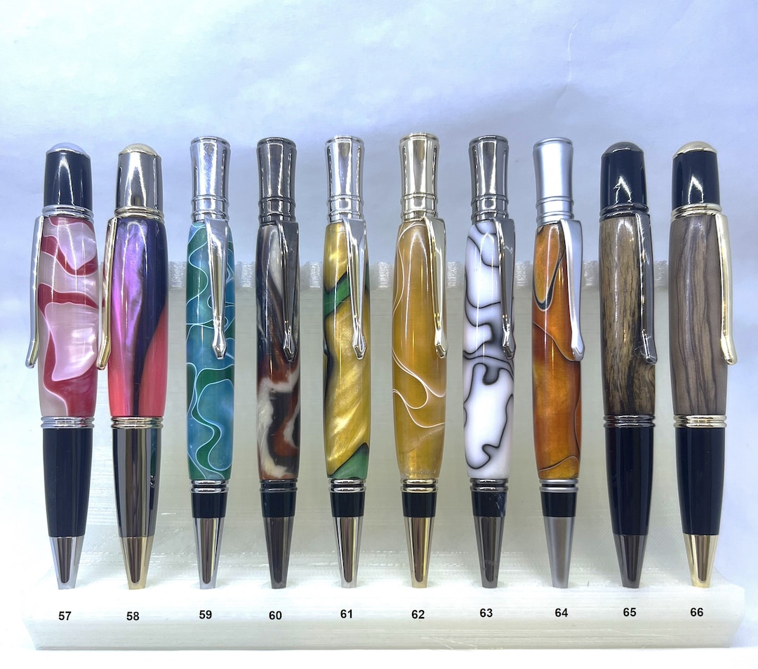 Free Gift Box With Custom Handmade Pen, Acrylic, Pearlescent, Cross ...