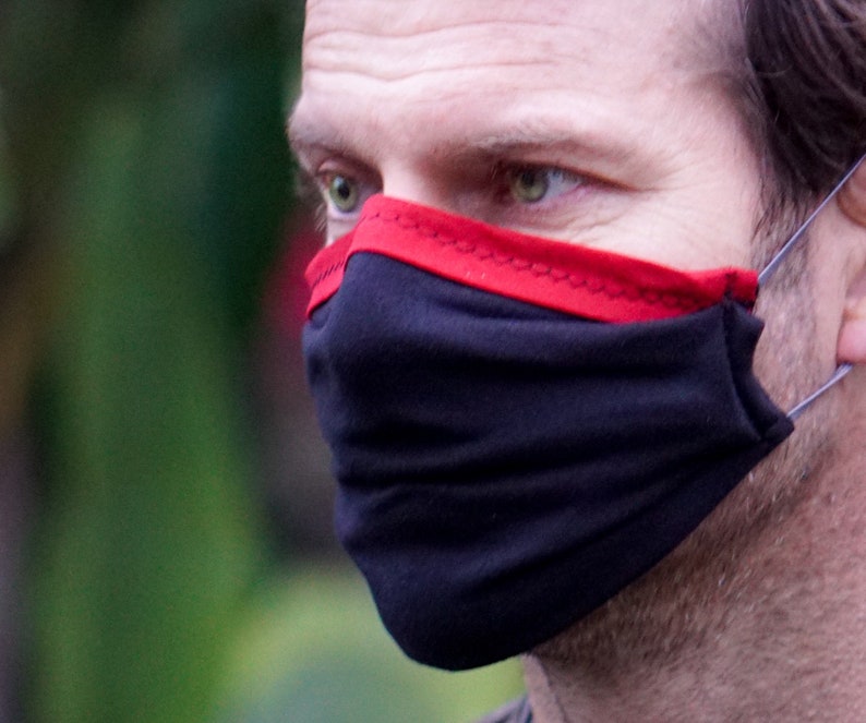 Mens Face Mask w/ FilterMerv 13 & nose bridge wireblack | Etsy