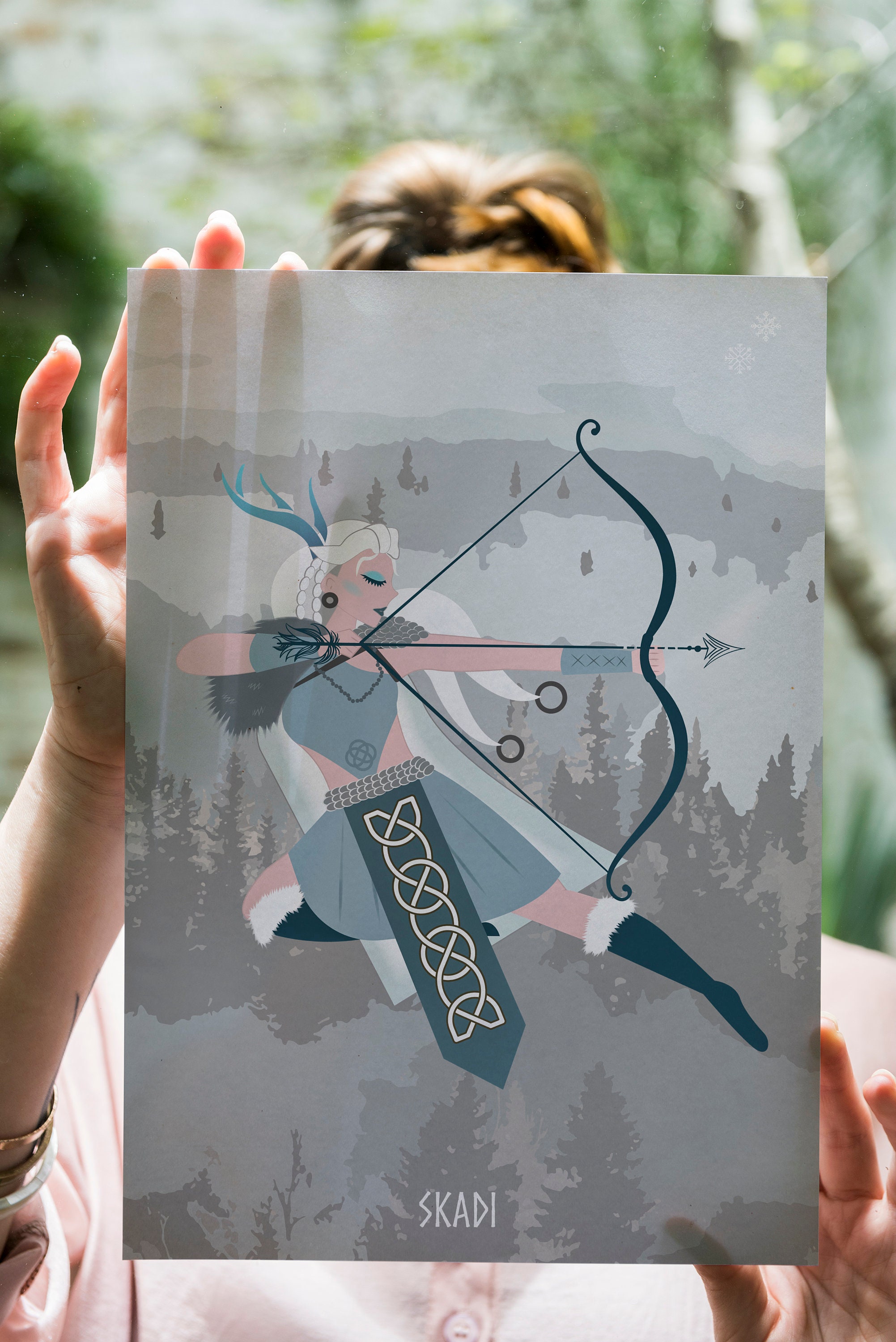 Skaði Norse Mythology Goddess Art Print, Skadi, Skade, Skathi Jötunn ...