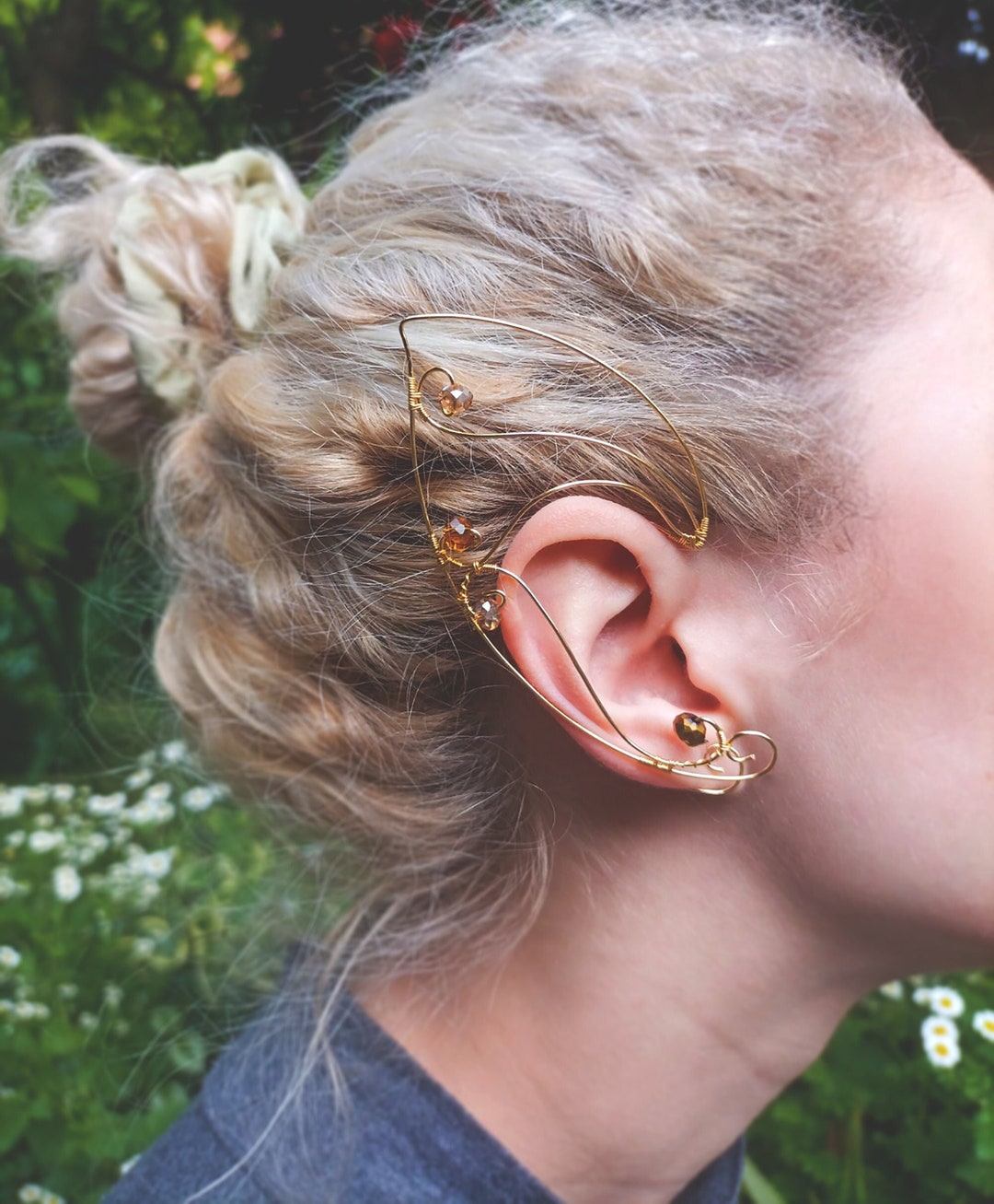 Elven Ear Cuffs, Fae Ears, Elf Jewelry, Cosplay Elven Wrap Earrings ...