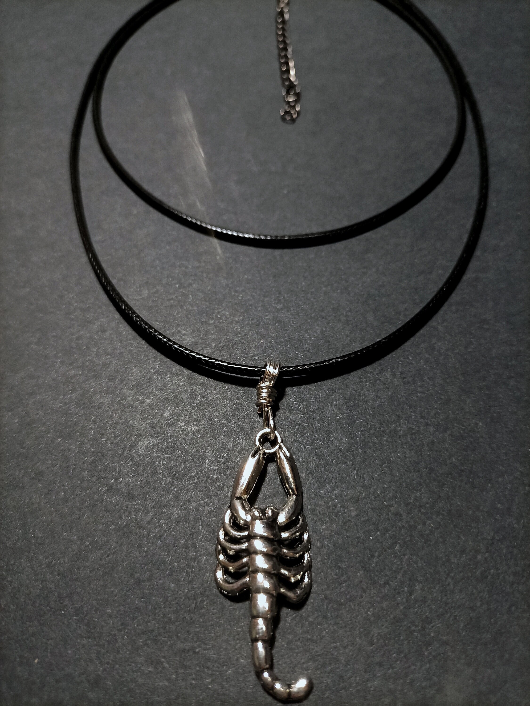 Scorpio Zodiac Sign Choker Necklace, Scorpio Gothic Necklace, Scorpio ...