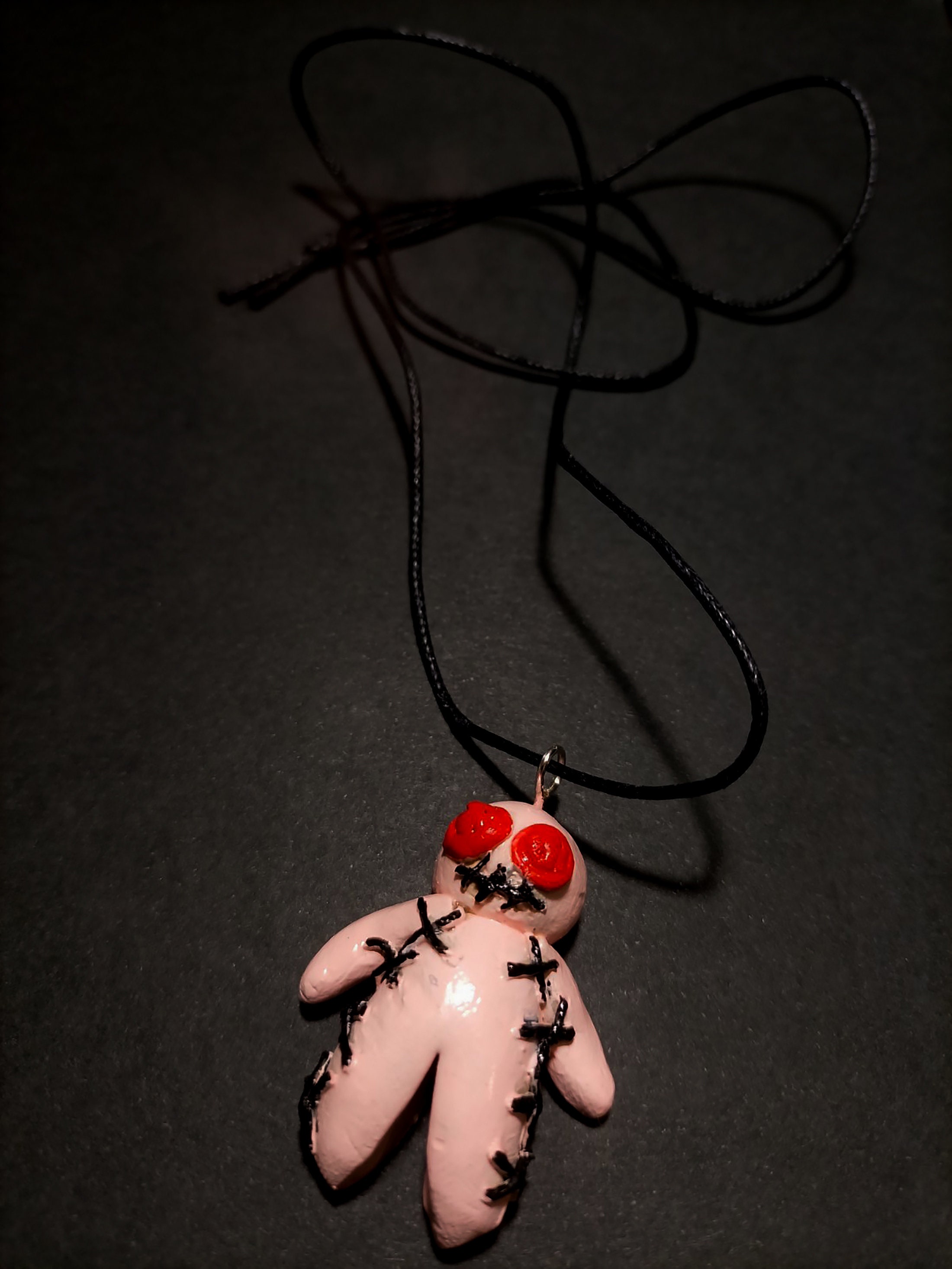 Voodoo Doll Necklace, Voodoo Doll Pendant, Voodoo Necklace, Cute Creepy ...