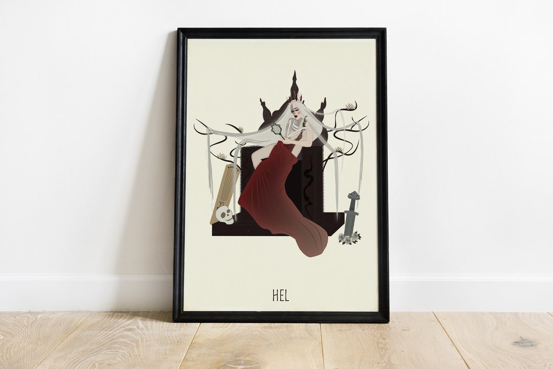 Norse Mythology Goddess Hel Hel Original Art Print Altar & - Etsy