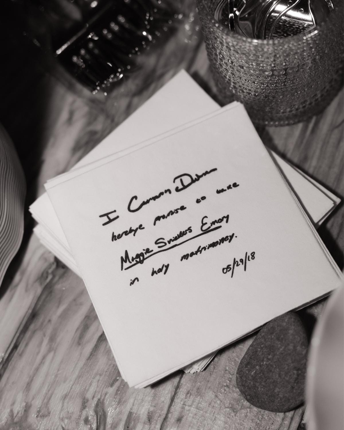 Custom Love Note Cocktail Napkins for Weddings, Parties, & Events - Etsy
