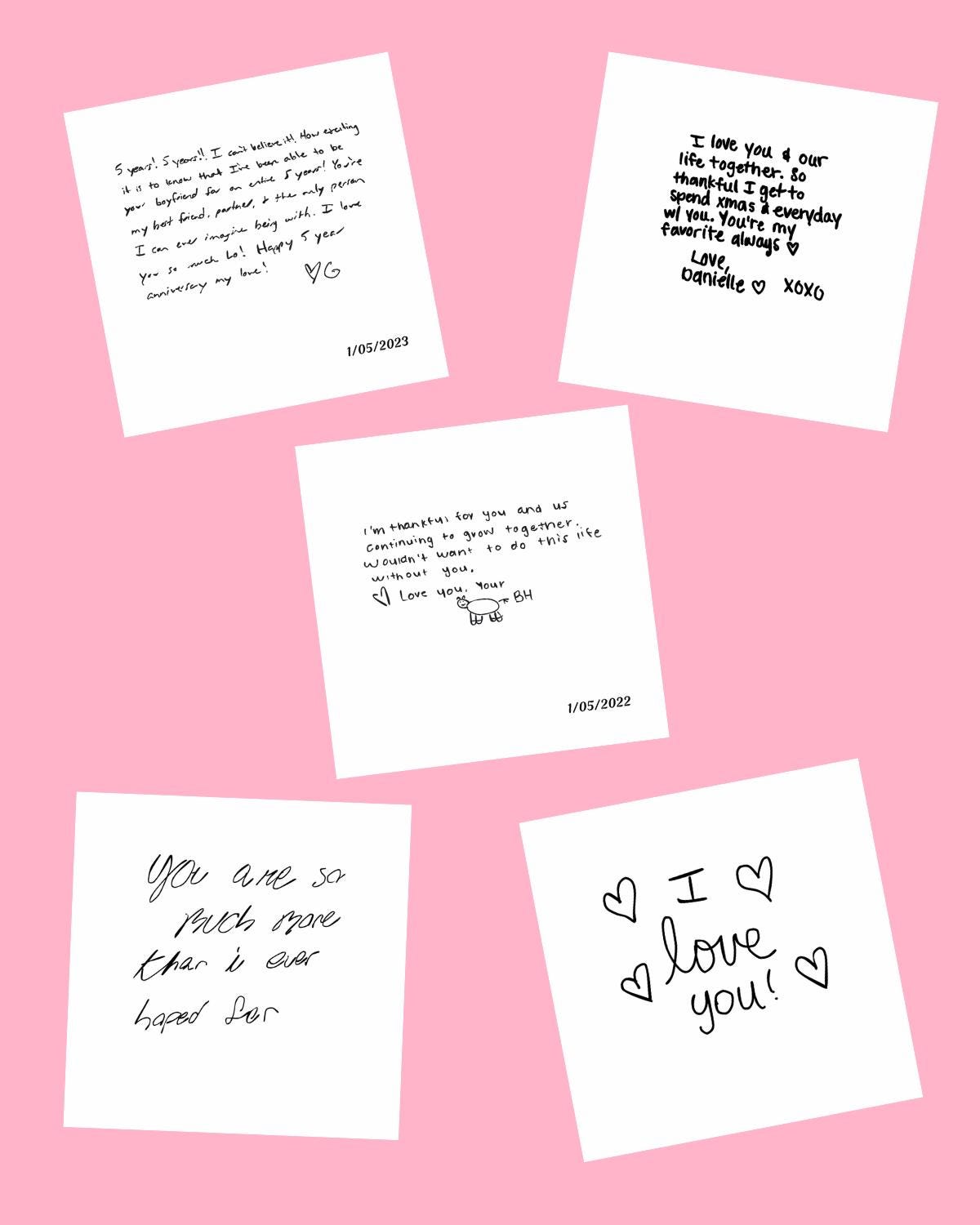 Custom Love Note Cocktail Napkins for Weddings, Parties, & Events - Etsy
