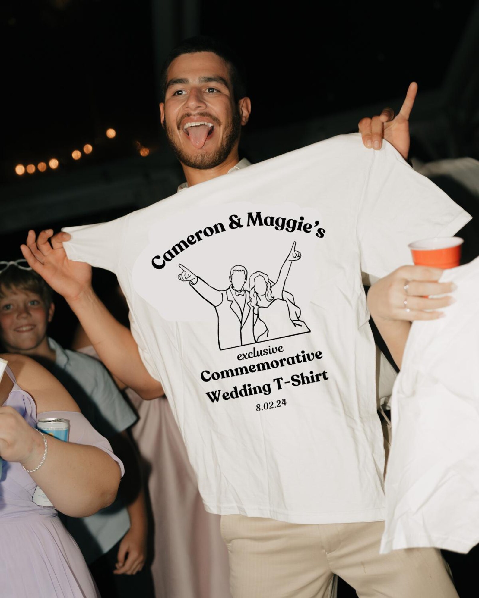 Custom Exclusive Commemorative Wedding T-shirt Template - Etsy
