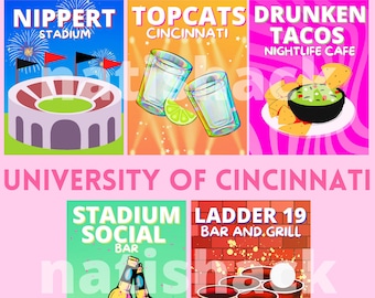 Cincinnati Poster Pack digital Download - Etsy