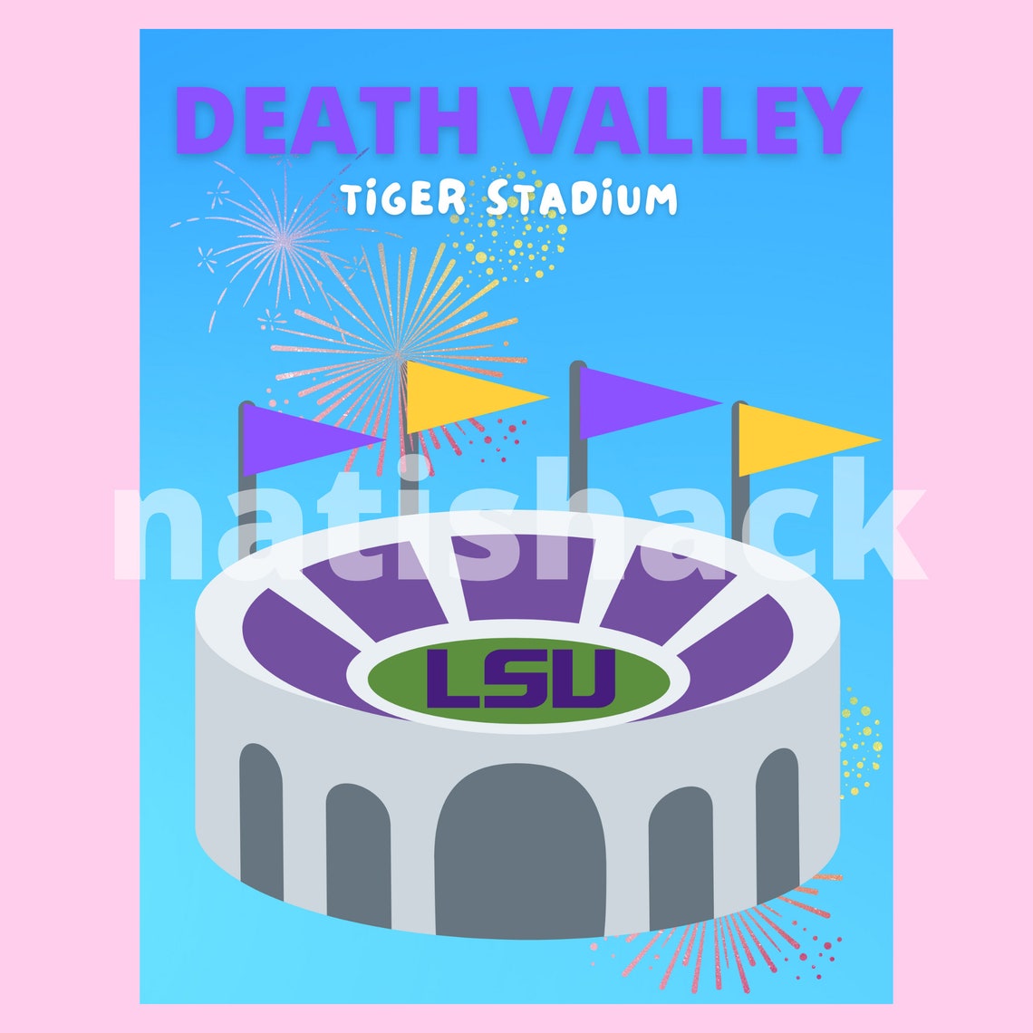 Louisiana State University Poster Pack digital Download - Etsy