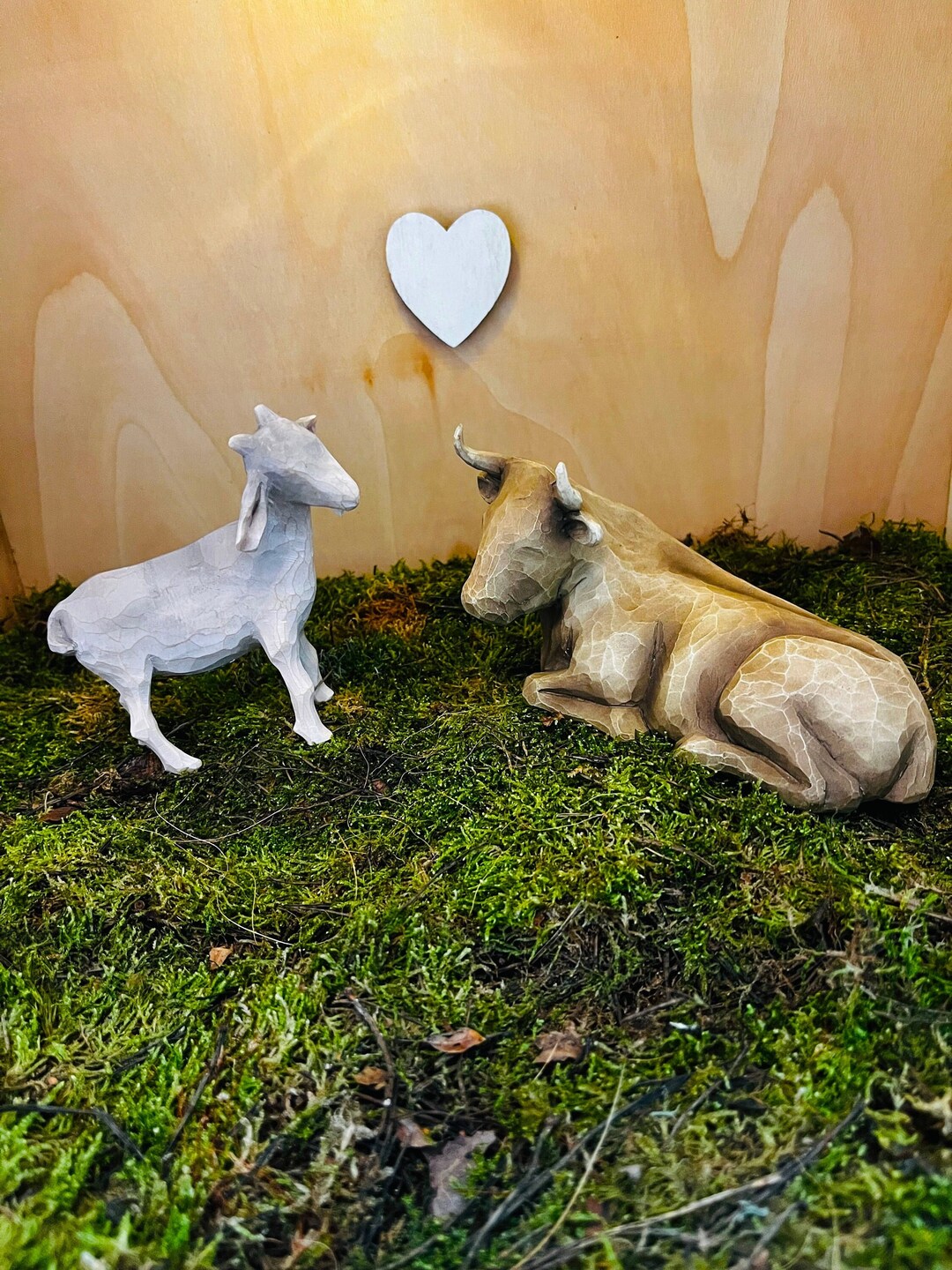 Willow Tree Nativity Figures Ox and Goat Tree Ox Goat 26130 Susan Lordi ...